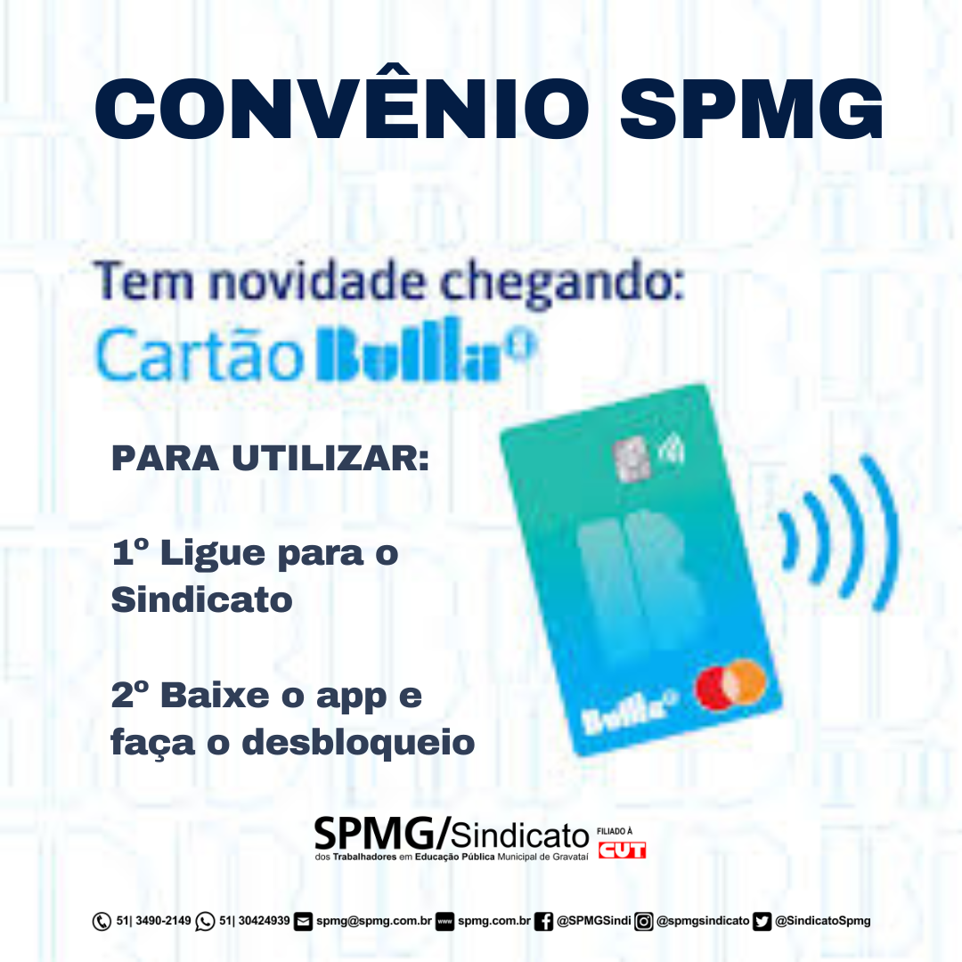 INFORMAÇÕES CARTÃO BULLLA | SPMG